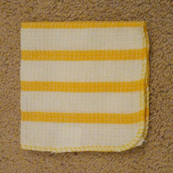 Dish Cloth | Kitchen | Yellow And White Stripe Dish Cloth | Poshmark